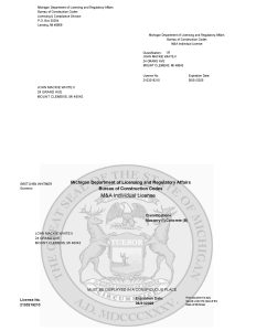 Business License - Dr Sweep