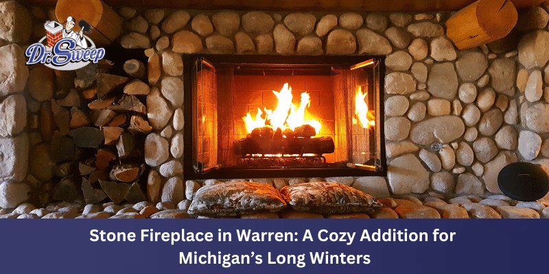 Stone Fireplace in Warren: Addition for Michigan’s Long Winters
